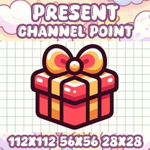 Present Channel Point Icon for Twitch Streamers - Etsy