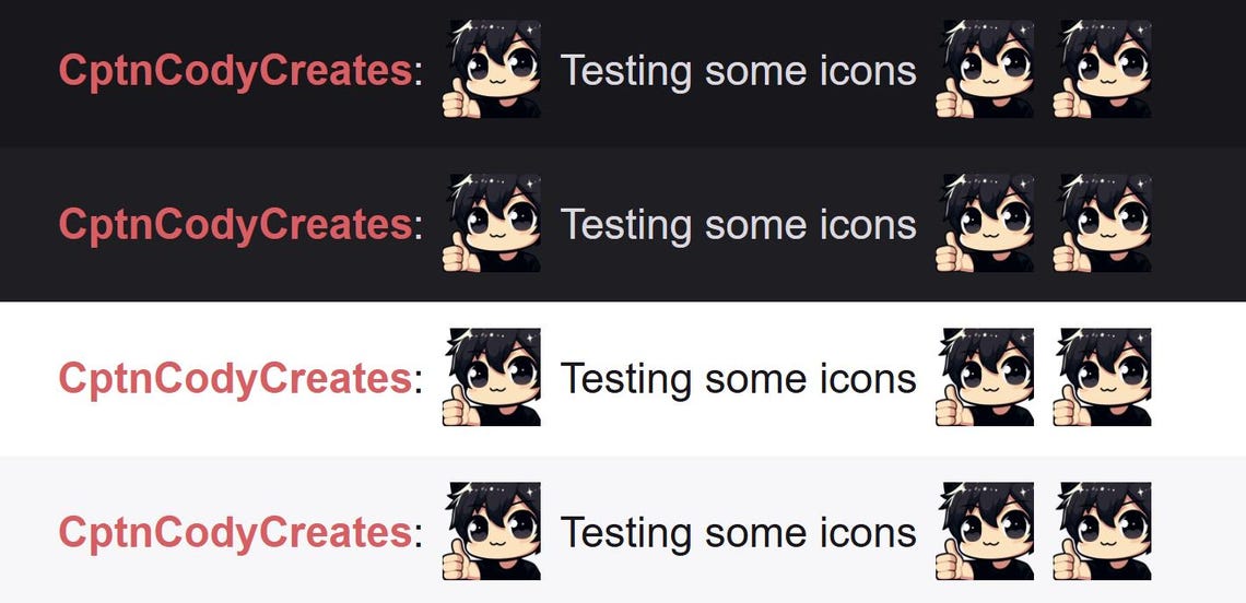 Black Cat Boy Thumbs up Emote Cute Twitch & Discord Icons Kawaii Chibi ...