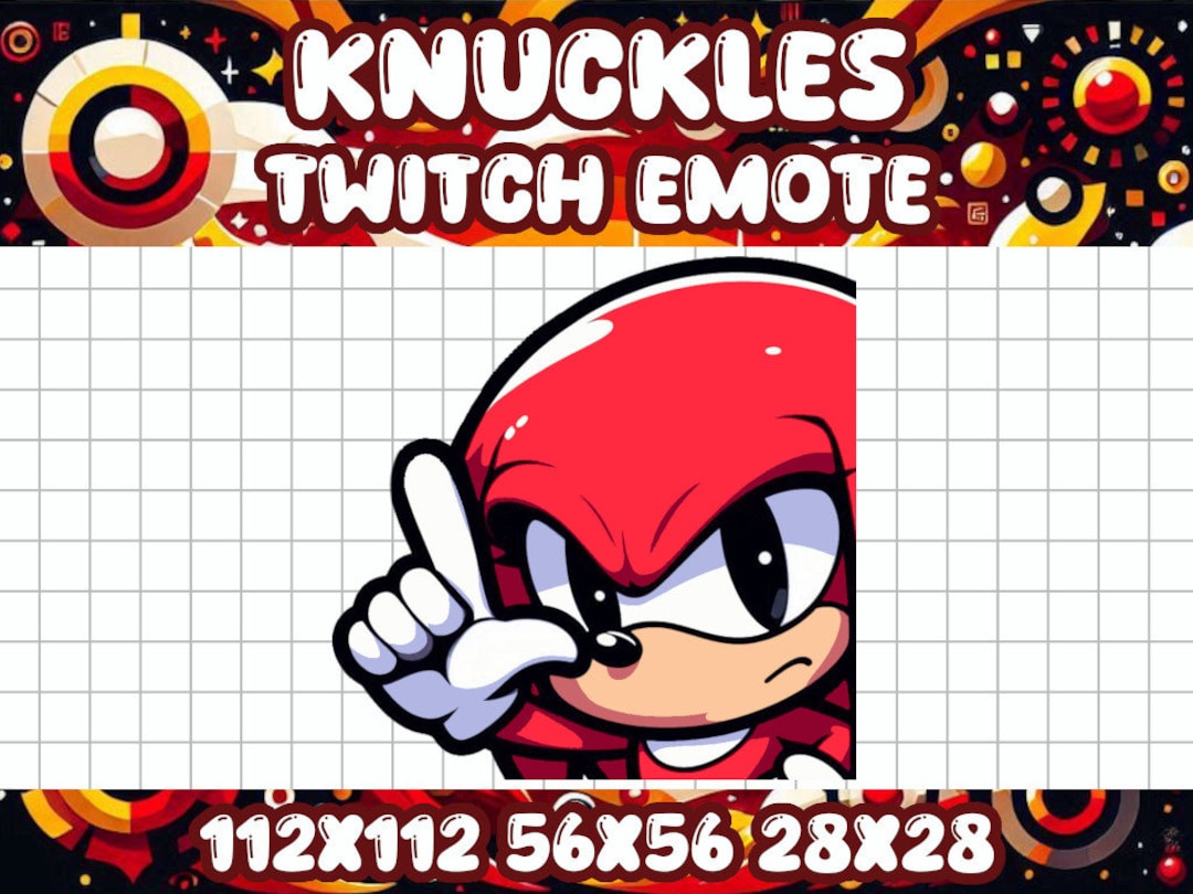 Knuckles L Emote for Twitch and Discord Streaming - Etsy