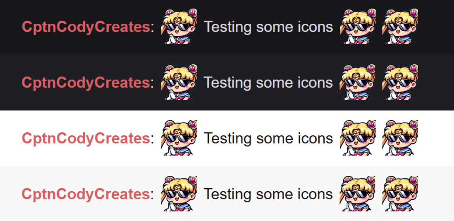 Sailor Moon EZ Clap Emote Cute Kawaii Anime Icon Digital Chibi Gamer ...