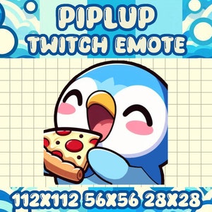 4-pack Emote Bundle: Kawaii Piplup Gamer Emote Set for Twitch and Discord - Etsy