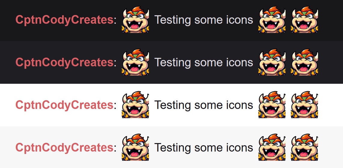 Bowser Evil Laugh Emote for Super Mario Fans on Twitch and Discord - Etsy