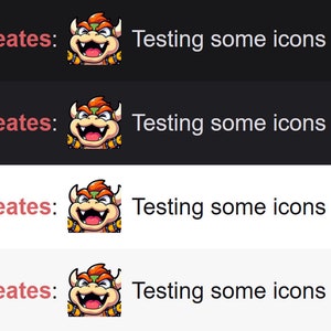 Bowser Evil Laugh Emote for Super Mario Fans on Twitch and Discord - Etsy