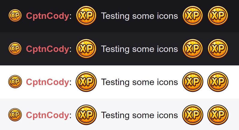 Gold XP Coin Channel Point Icon | Shiny Gamer Badge for Twitch and ...