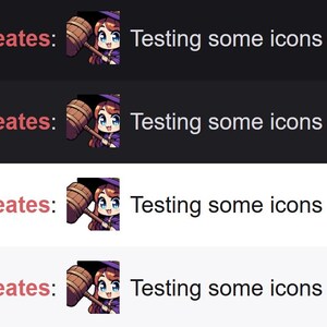 Witch Girl BONK Emote for Twitch and Discord - Cute Chibi Icons for ...