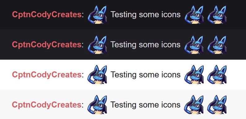 Lucario Salute Emote Pokémon Twitch & Discord Icons Kawaii Chibi Gamer ...