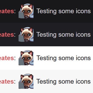 Siamese Cat Cozy Laptop Emote Cute Kawaii Chibi Icons Gamer Emotes for ...