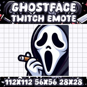Ghostface Smoke Emote Scream Dead by Daylight DBD Icon Twitch Discord ...