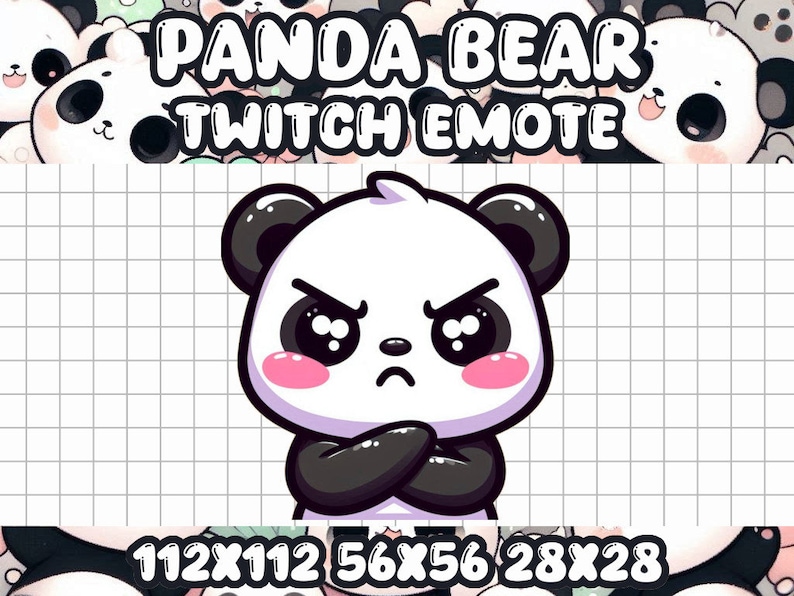 Panda Bear Angry Emote for Twitch and Discord - Etsy