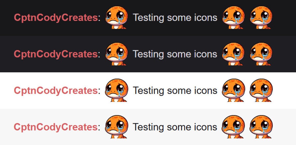 Gecko Sad Emote Cute Twitch & Discord Icons Kawaii Chibi Gamer Emotes ...