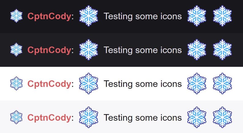 Snowflake Channel Point Icon | Kawaii Winter Badge for Twitch and ...