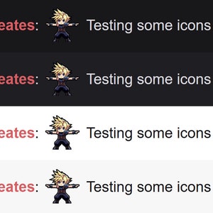 Cloud Strife T-pose Emote Cute Kawaii Final Fantasy Icons Adorable ...