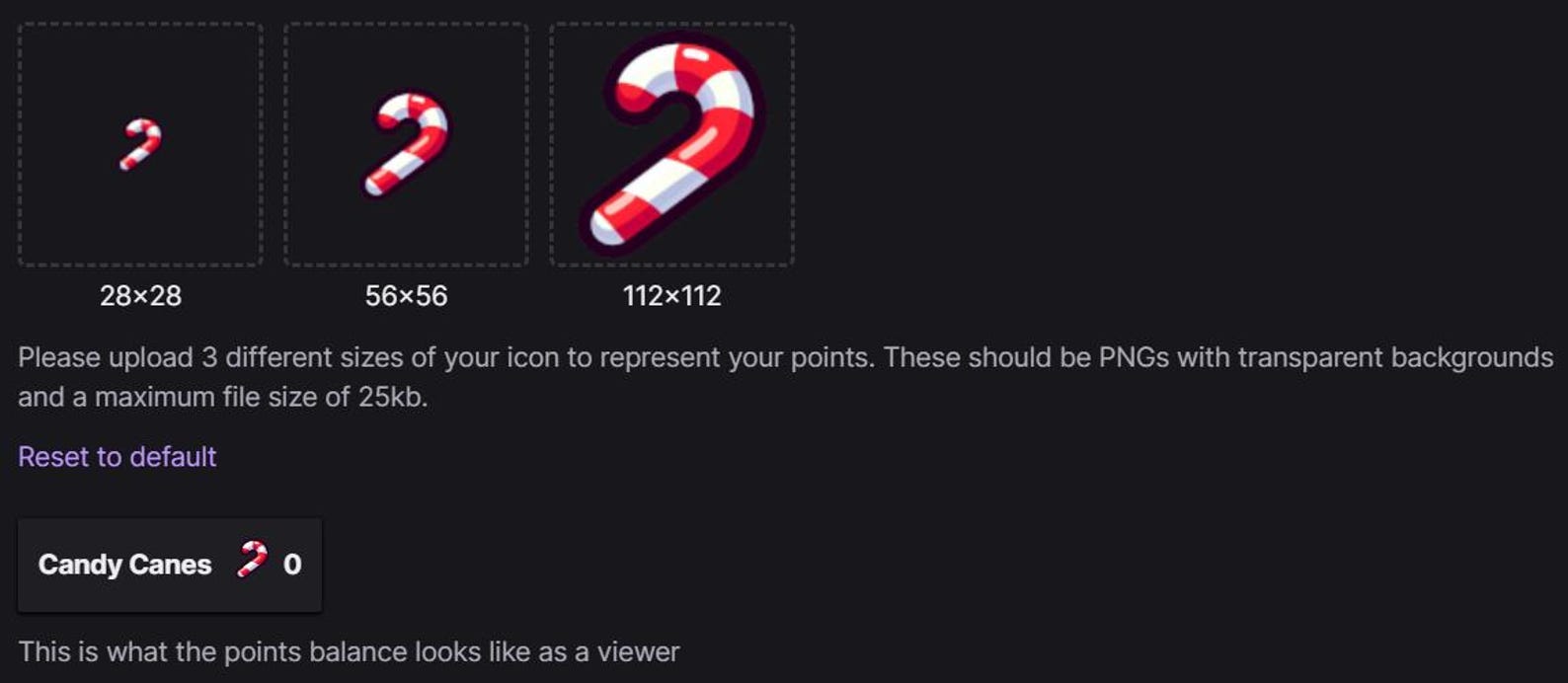 Candy Cane Channel Point Icon for Twitch Streamers - Etsy