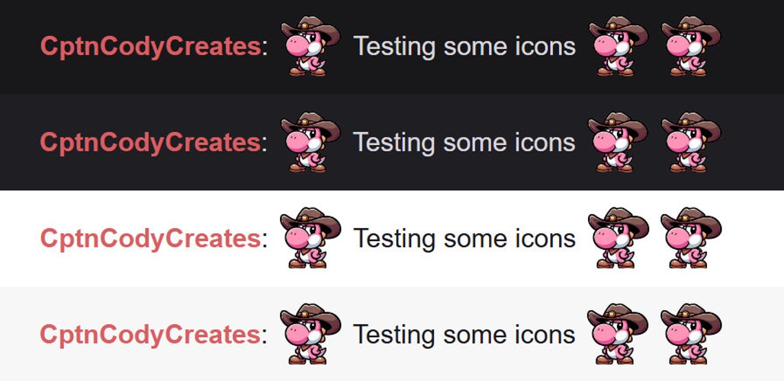 Pink Yoshi Cowboy Emote | Kawaii Western Icon for Twitch & Discord - Etsy