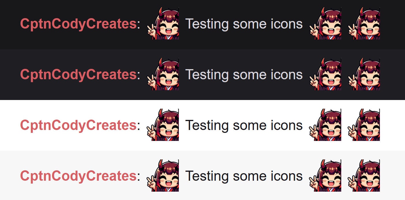 Demon Girl Peace Sign Emote Cute Kawaii Twitch & Discord Icon Adorable ...