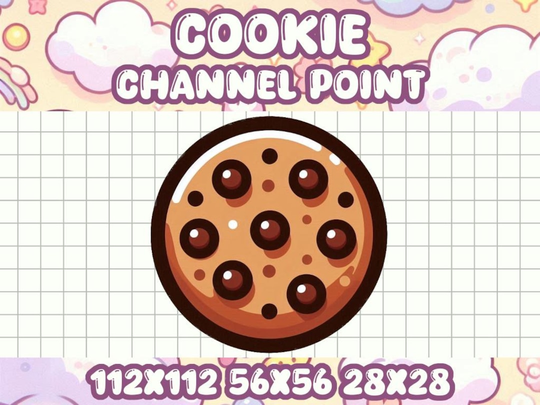 Cookie Channel Point Icon | Sweet Treat Reward for Twitch & Discord - Etsy