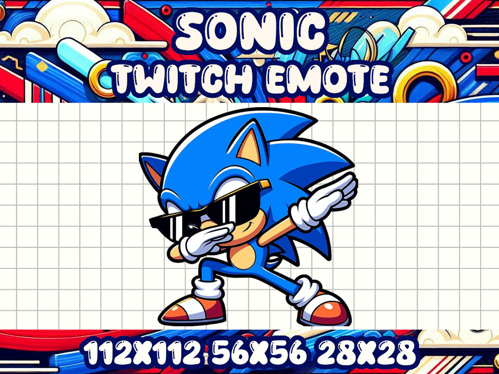 Sonic Dab Emote Icons for Streaming - Etsy