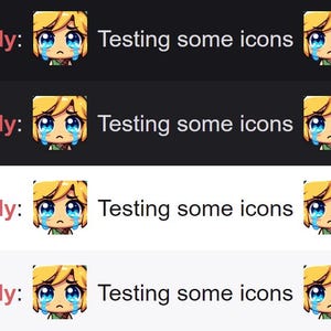 Link Sad Emote Cute Legend of Zelda Chibi Crying Icon for Twitch and ...
