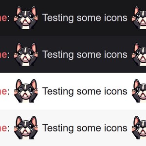 French Bulldog Reach Uppies Emote Cute Kawaii Dog Icons Adorable Gamer ...