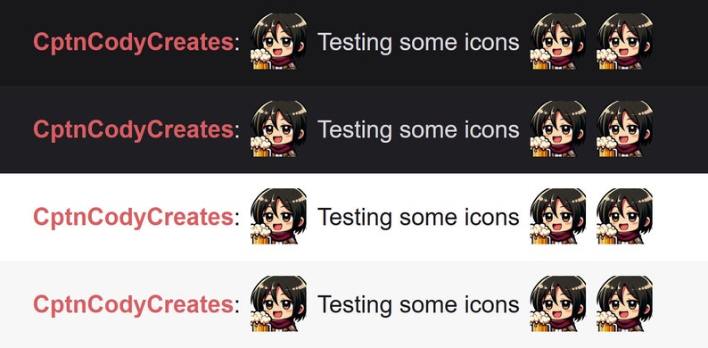 Levi Ackermann Caught in 4K Emote Attack on Titan Kawaii Anime Icons ...