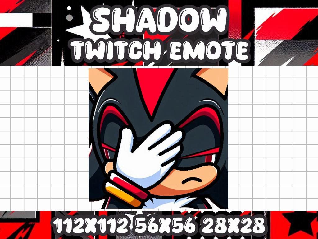 Shadow Facepalm Emote | Sonic Meme Icon for Twitch and Discord - Etsy
