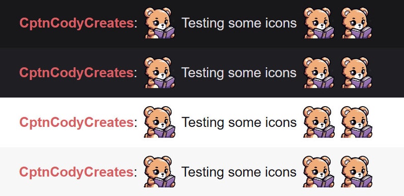 Teddy Bear Reading A Book Emote Cute Kawaii Icons Adorable Gamer Emotes ...