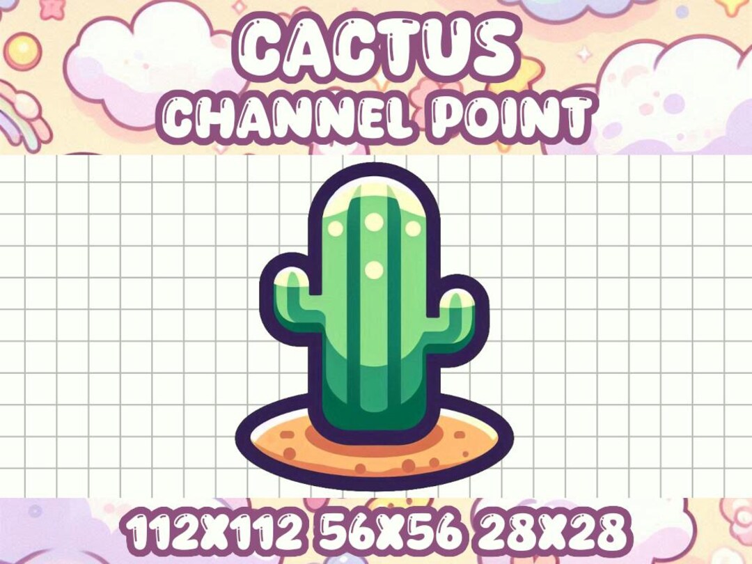 Cactus Channel Point Icon for Twitch Streamers - Etsy