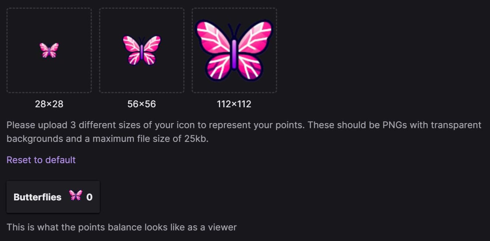 Butterfly Channel Point Emote Cute Kawaii Girly Icon for Twitch and ...