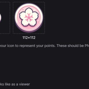 Pink Sakura Flower Coin Channel Point Icon for Twitch Streamers - Etsy