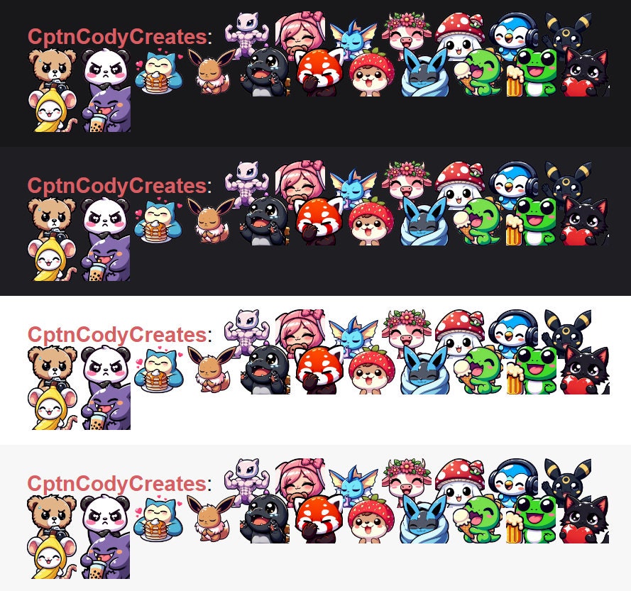 Personalized 20-pack Emote Bundle | Custom Twitch & Discord Icons for ...