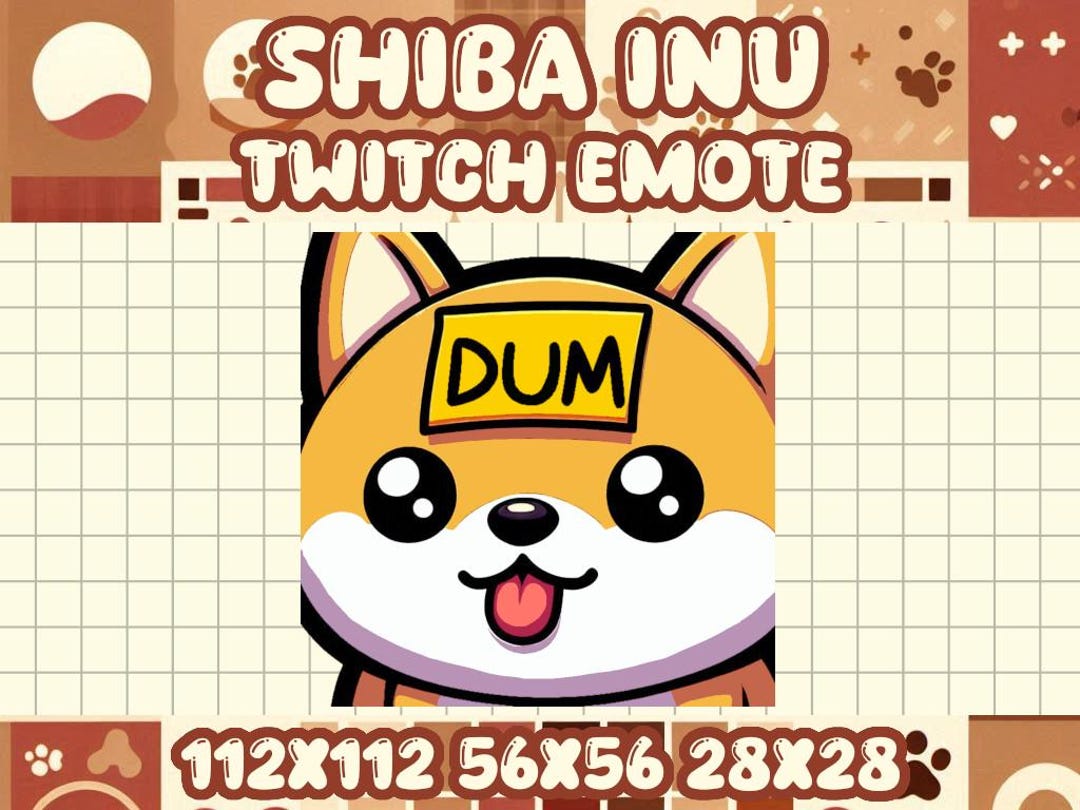Shiba Inu DUM Emote for Twitch and Discord - Etsy