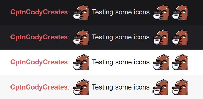 Brown Platypus Coffee Emote Cute Kawaii Icons Adorable Gamer Emotes for ...