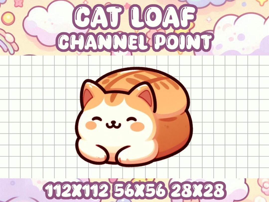 Cat Loaf Channel Point Icon for Twitch Streamers - Etsy