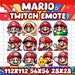 Mario Emote Bundle (12-pack) | Super Mario Twitch & Discord Emoji Set ...