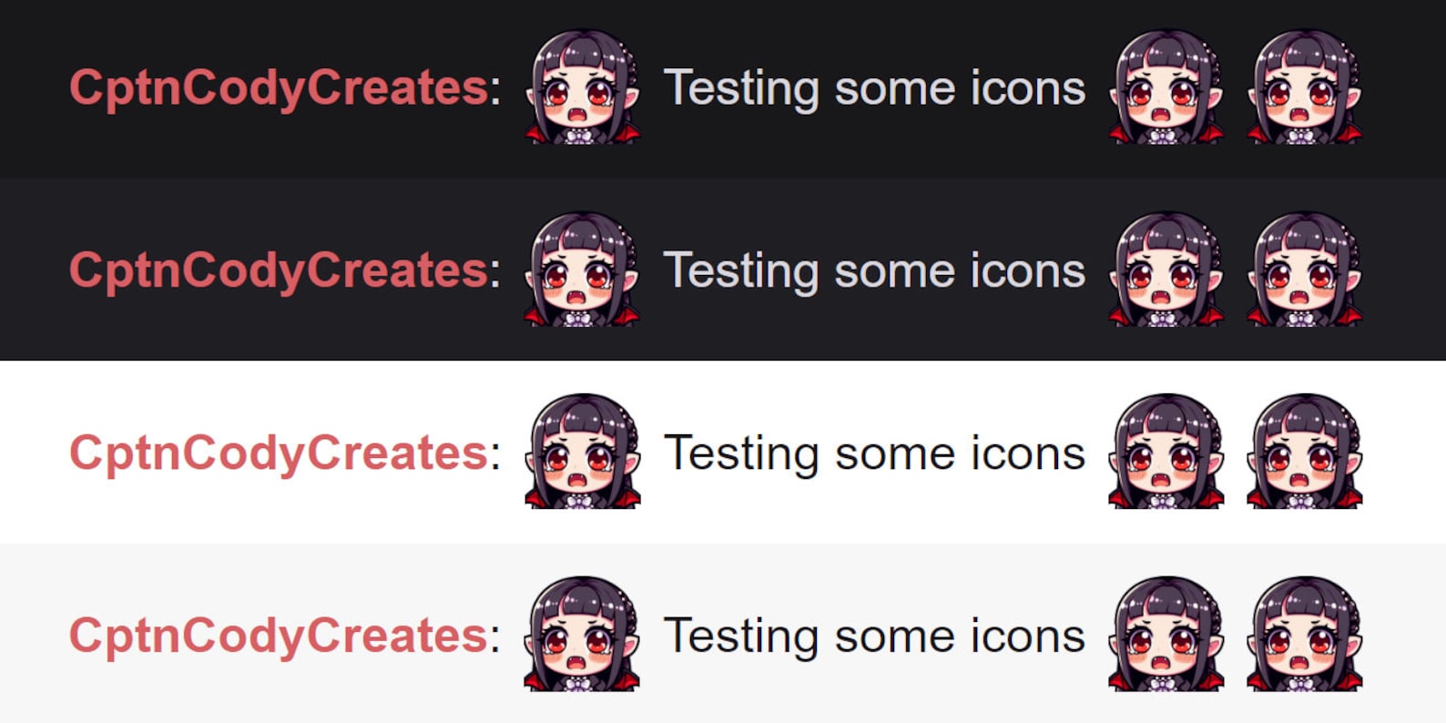 Vampire Girl Scared Emote for Twitch Discord - Etsy