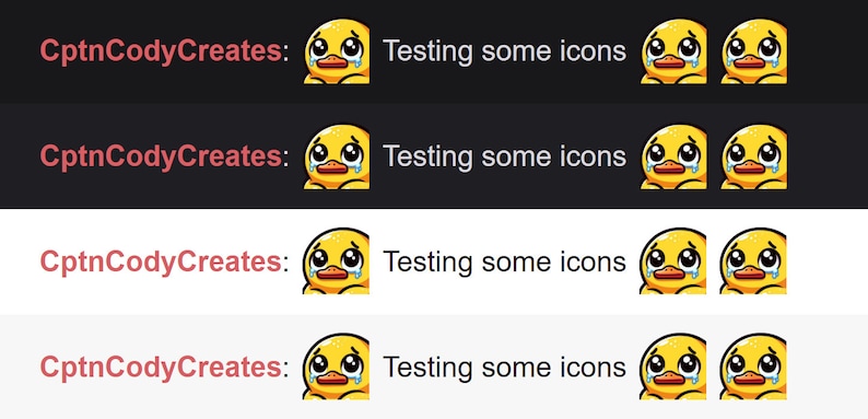 Rubber Duck Nervous Emote Cute Kawaii Animal Icons Adorable Gamer ...