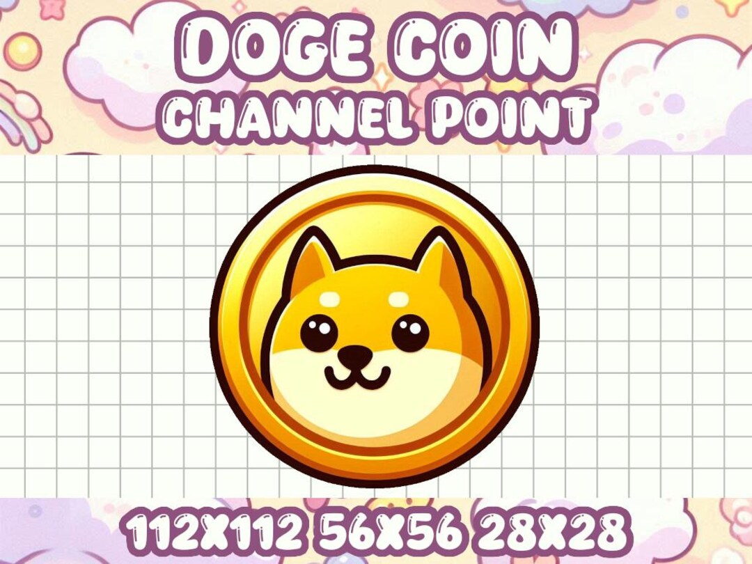 Doge Coin Channel Point Icon for Twitch Streamers - Etsy