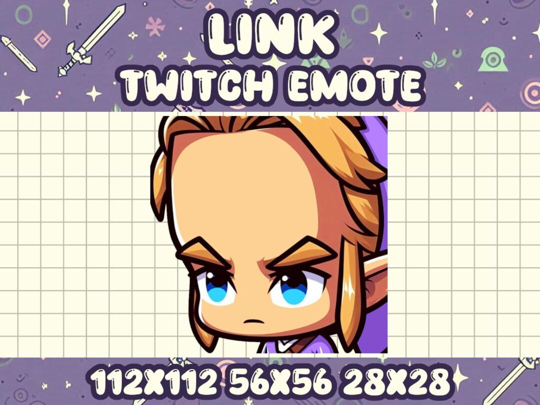 Purple Link Fivehead Emote for Discord and Twitch Streamers - Etsy