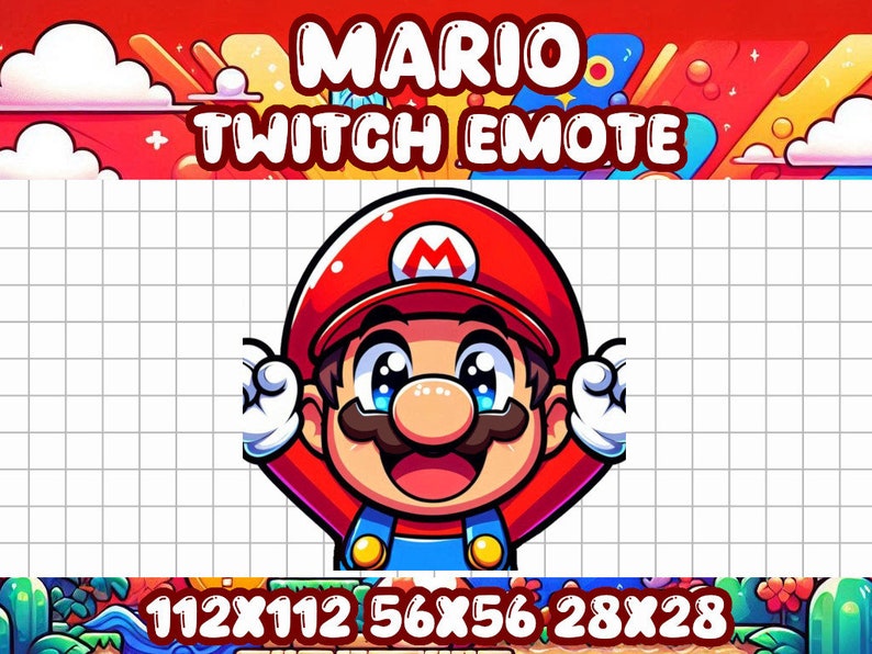 Mario Celebrate Emote for Discord and Twitch - Etsy
