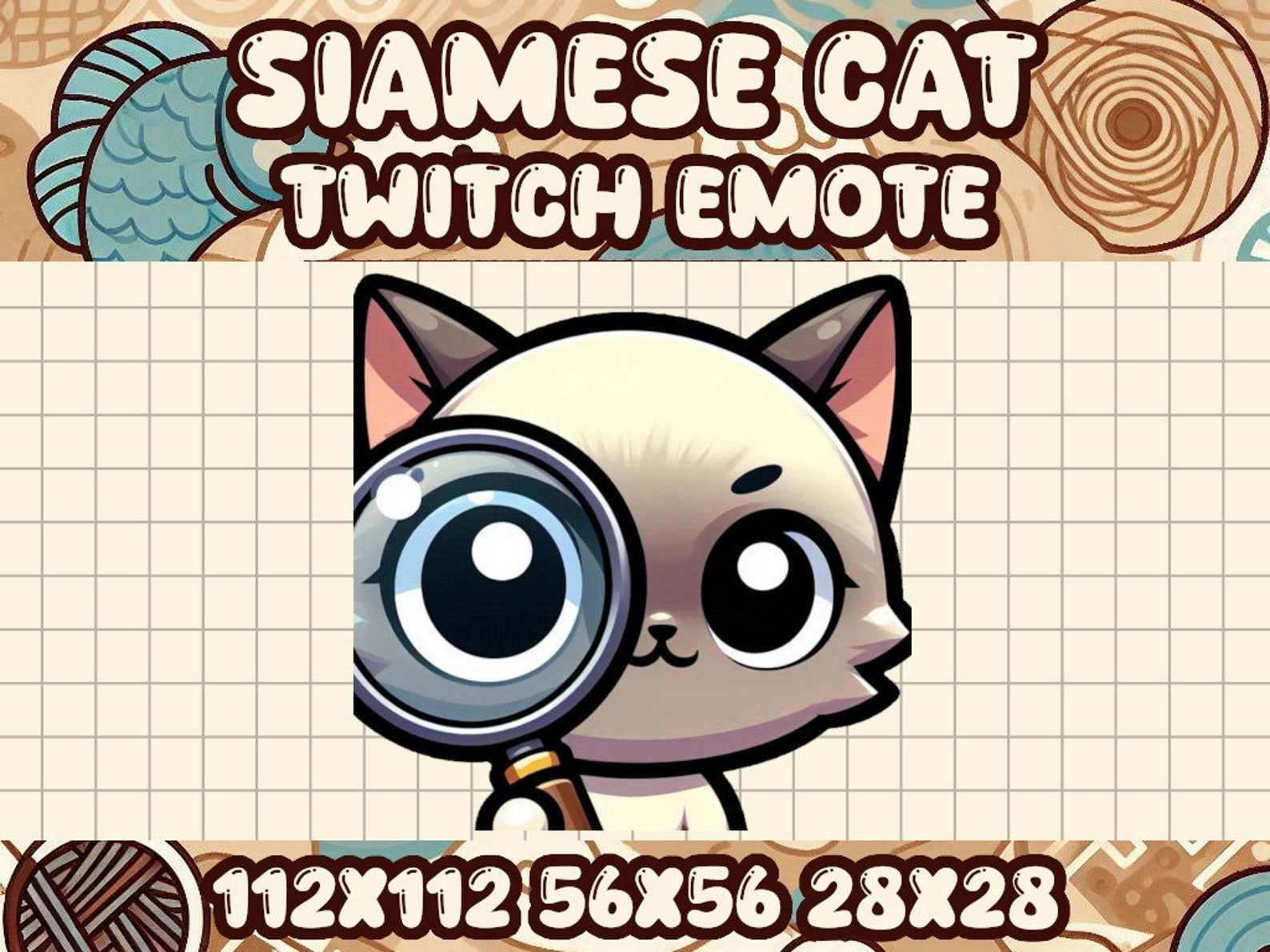 Siamese Cat Zoom Emote for Twitch and Discord (PNG) - Etsy