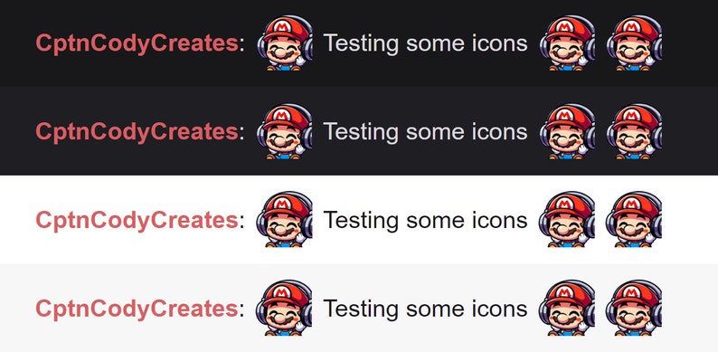 Mario Jam Emote Cute Kawaii Super Mario Bros Icons Adorable Gamer ...