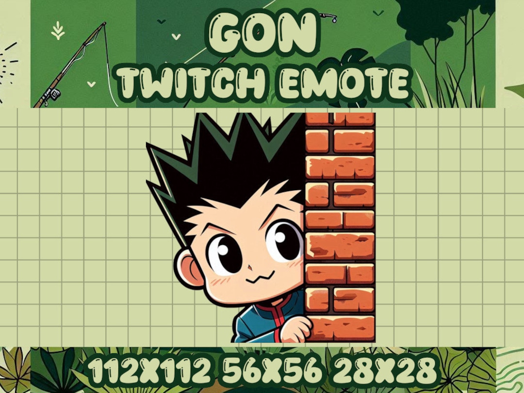 Gon Lurk Emote Cute Kawaii Hunter X Hunter Icons Adorable Gamer Emotes ...