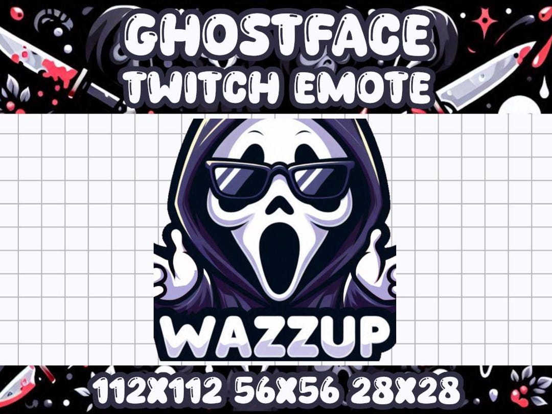 Ghostface Wazzup Emote Scream Dead by Daylight DBD Icon Twitch Discord ...