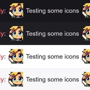 Link Salute Emote | Cute Legend of Zelda Chibi Icon for Twitch and ...