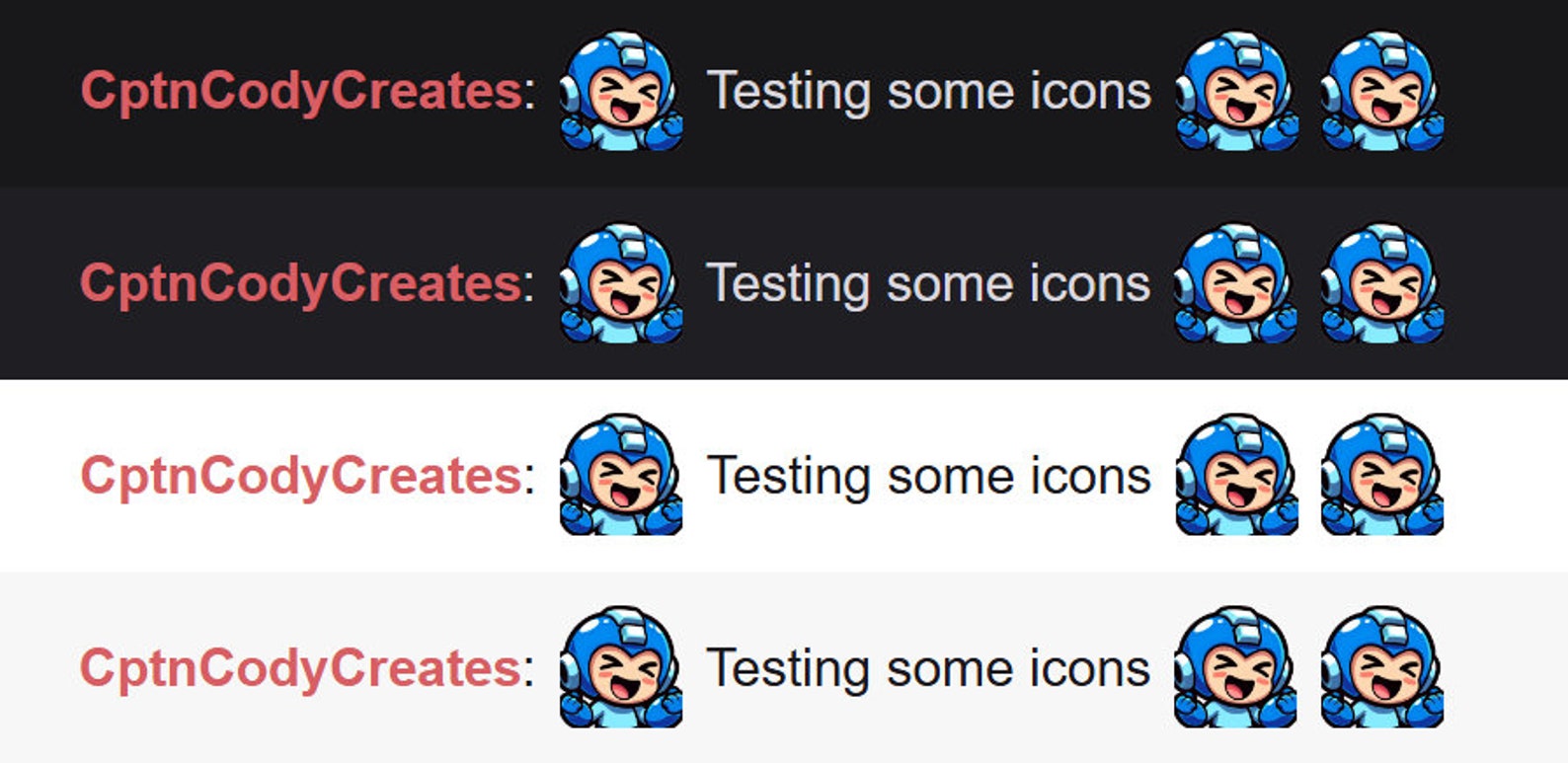 Mega Man Laugh Emote Capcom Twitch & Discord Icons Kawaii Chibi Gamer ...