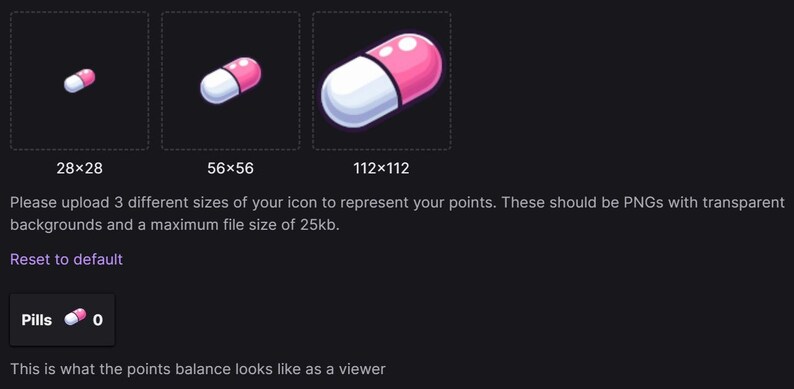 Pink Pill Channel Point Icon for Twitch Streamers - Etsy