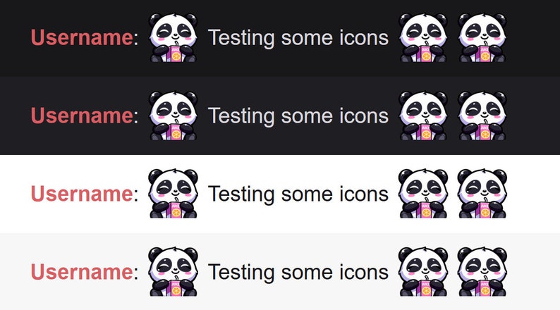 Panda Bear Juice Box Emote for Twitch and Discord - Etsy