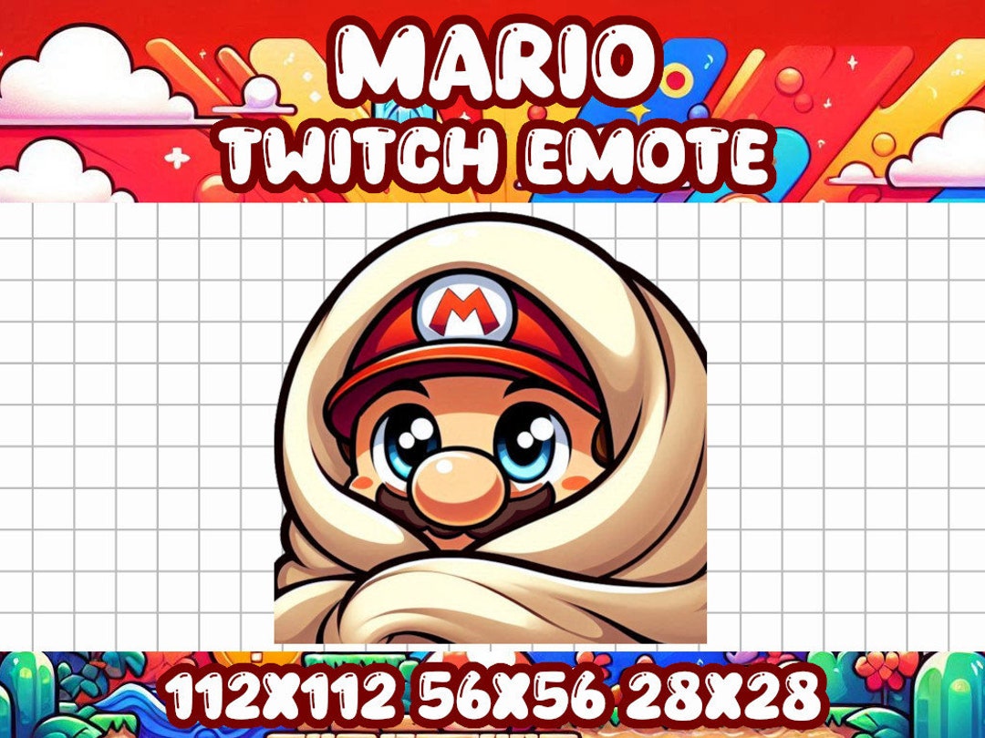 Mario Blanket Emote for Streaming and Relaxing - Etsy