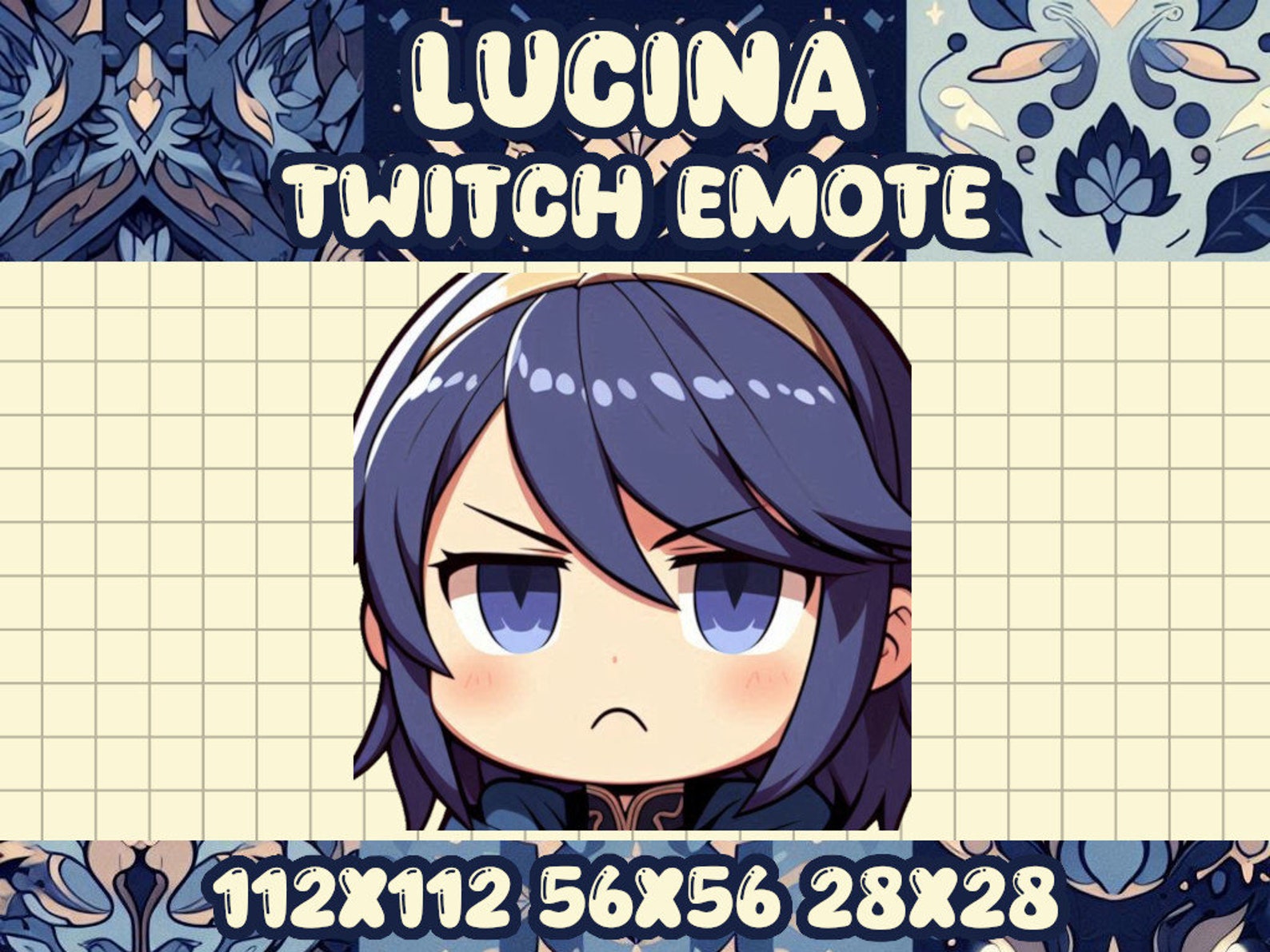 Lucina Annoyed Emote Icon for Gamers and Streamers - Etsy