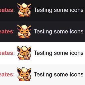 Flareon Teddy Bear Emote | Cute Pokémon Chibi Icon for Twitch and ...